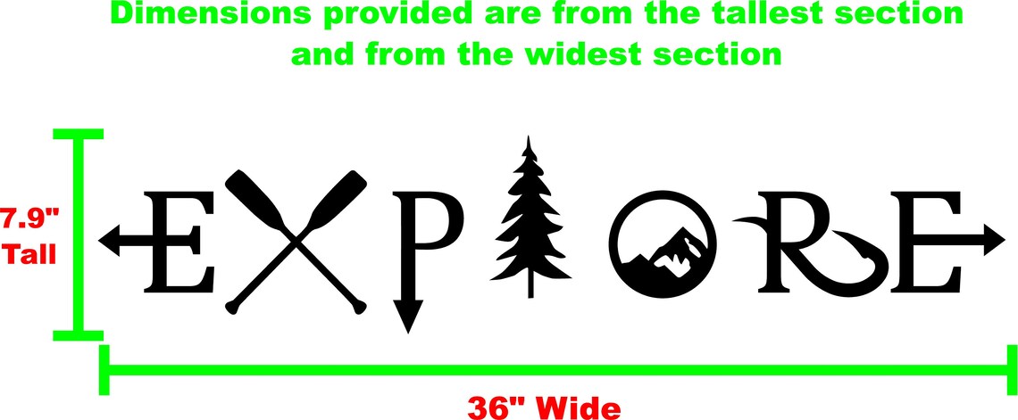 Explore Vinyl Decal - Etsy