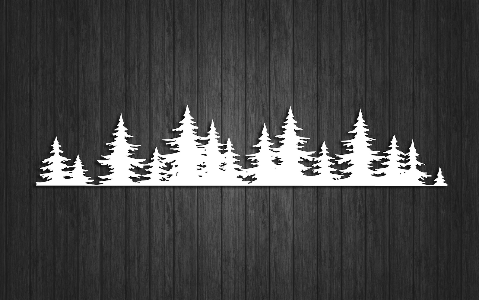Treeline Vinyl Sticker Decal - Etsy