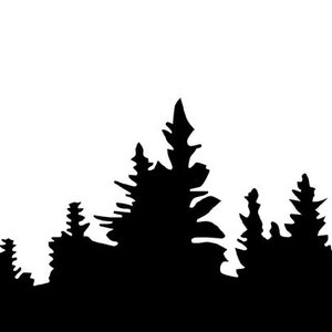 Treeline Vinyl Decal Graphic - Etsy
