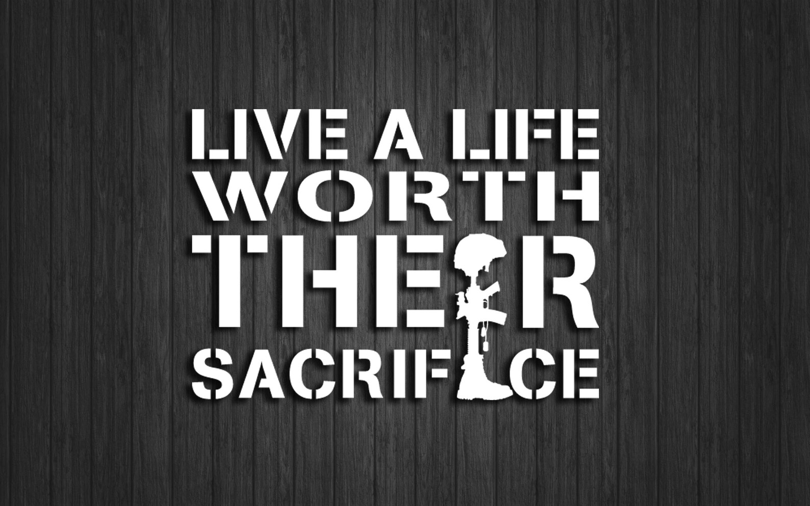 Live A Life Worth Their Sacrifice 5"x7" Sticker - Etsy