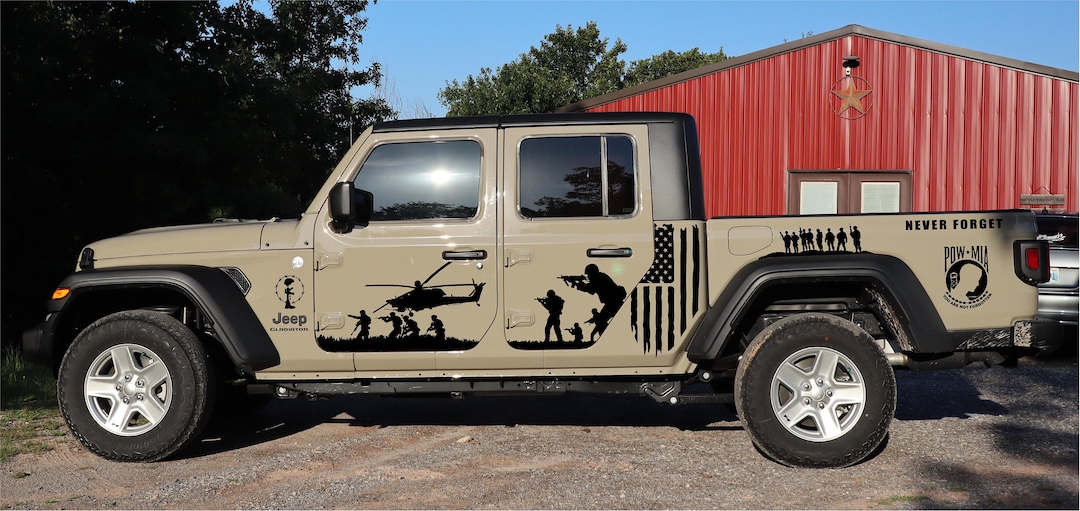 Military Tribute Graphics Kit - Fits 2020+jeep Gladiator - Etsy