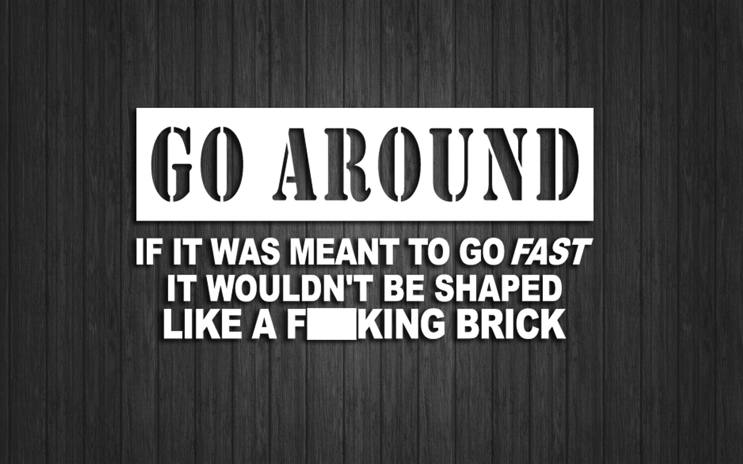 GO AROUND Sticker 4 X 8 Your Choice of Colors - Etsy