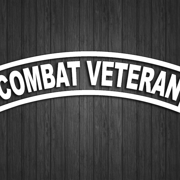 Army Combat Veteran Car Decal - Etsy
