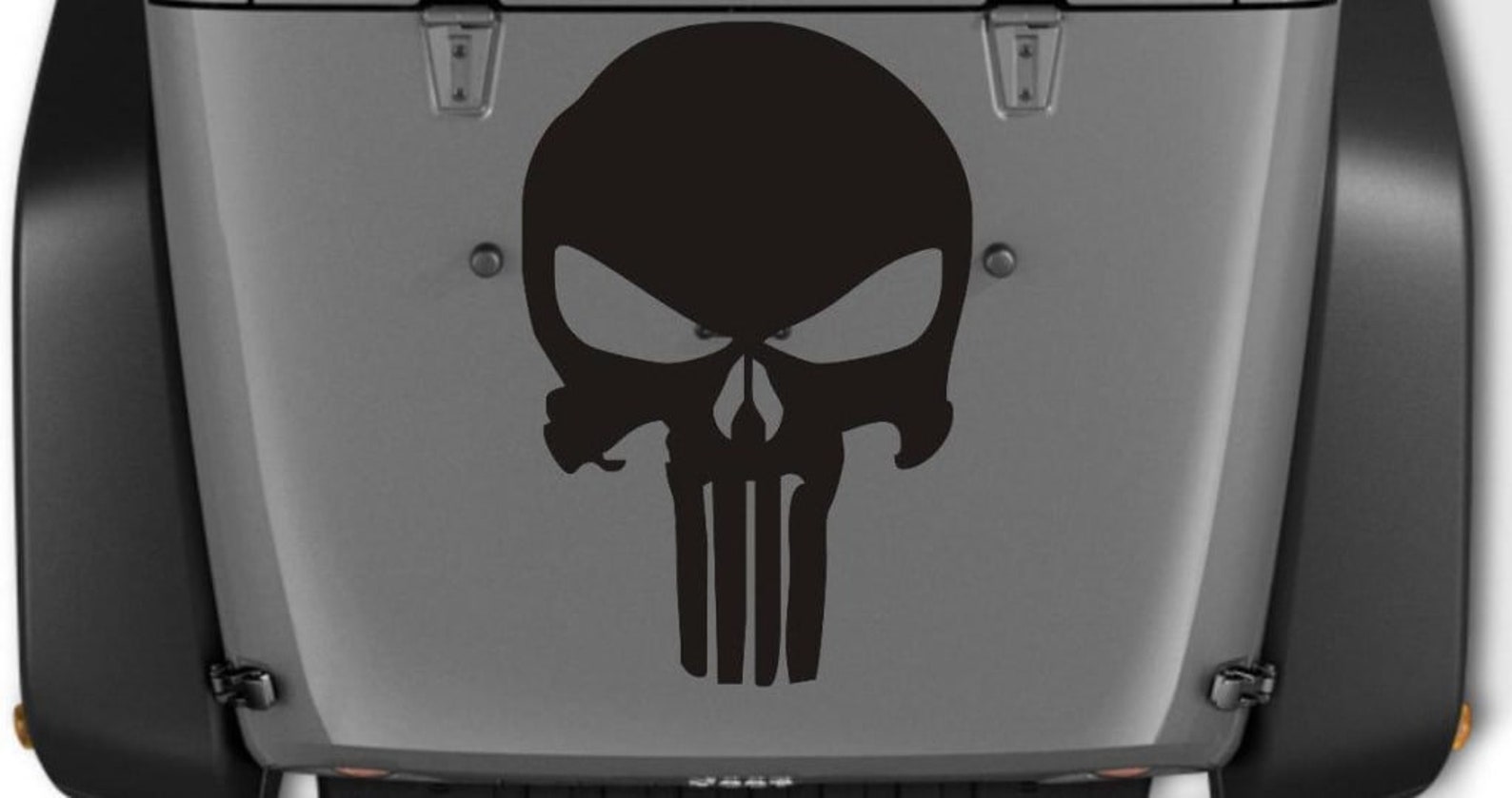 Large Skull Hood Decal 20"x28" - Etsy