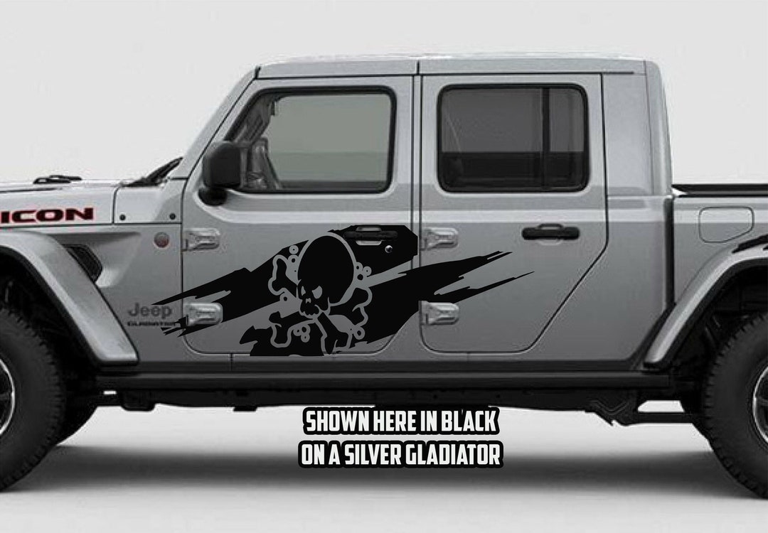 Rip and Torn Skull Decal (4 Door) - Etsy