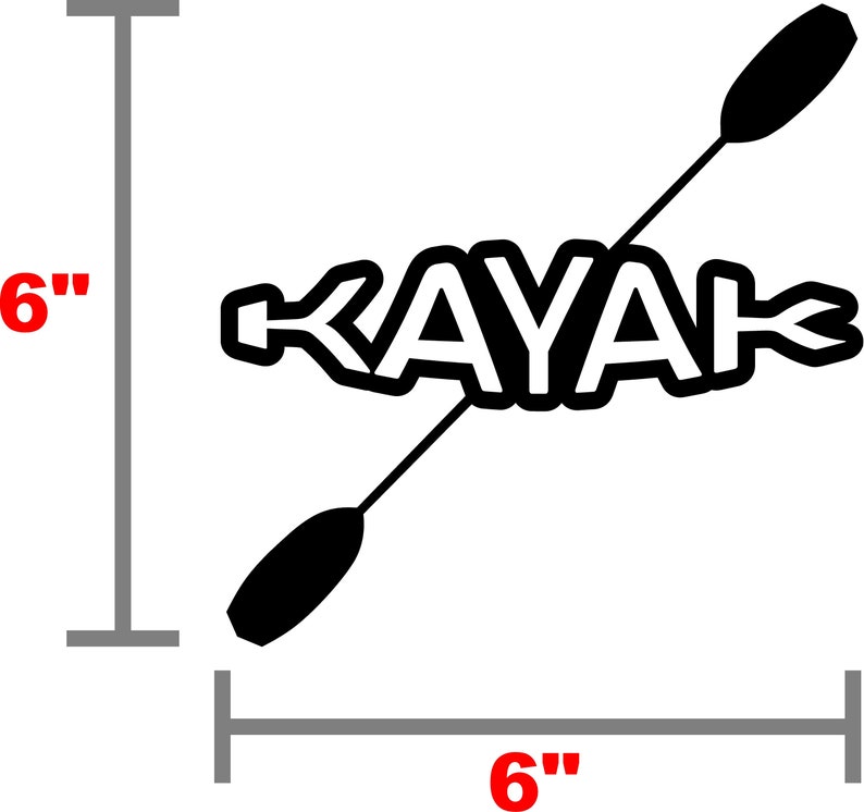 KAYAK Sticker - Etsy