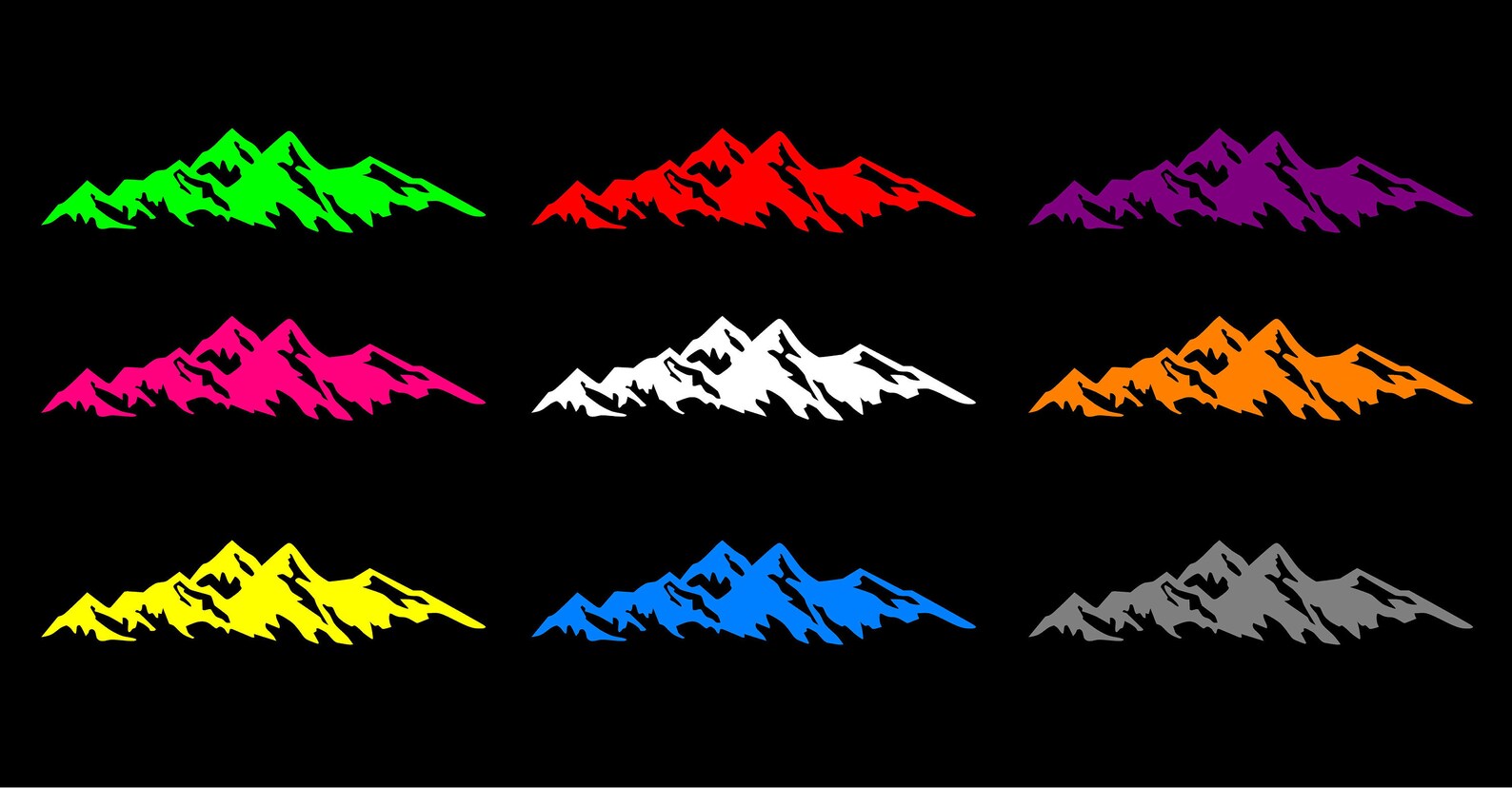 Mountainscape Sticker for Laptop Car Truck off Road RV - Etsy