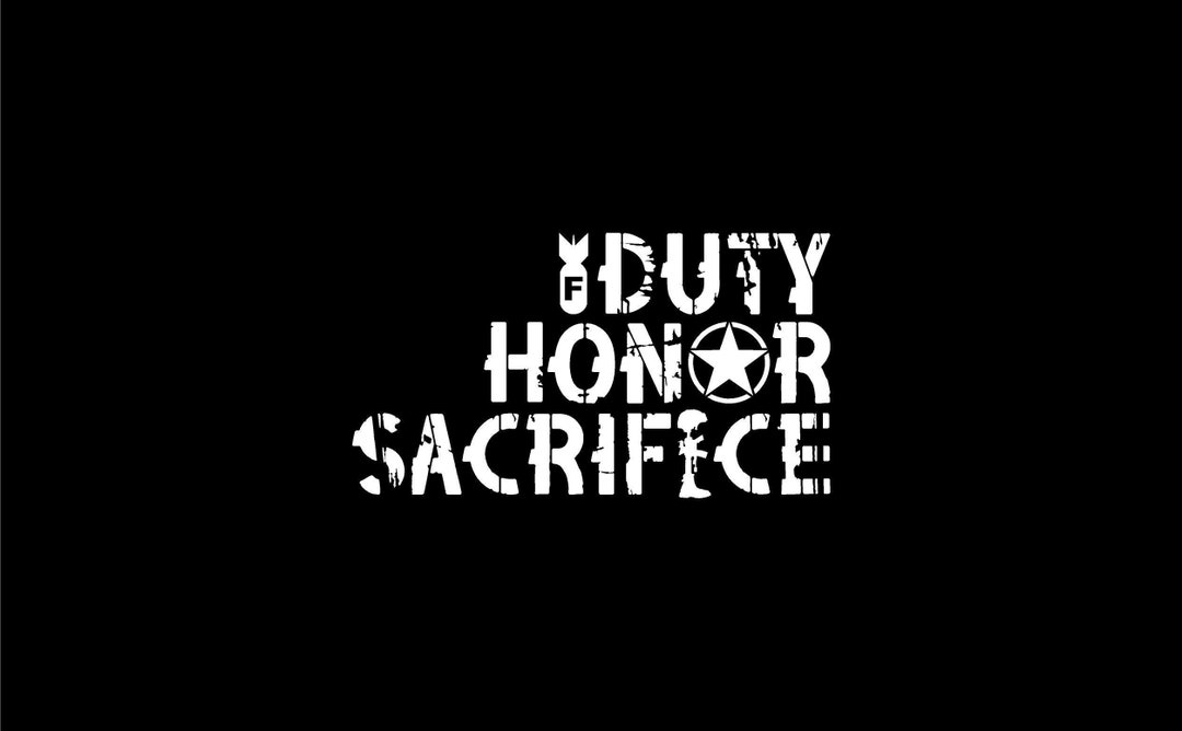 Duty Honor Sacrifice Sticker - Etsy