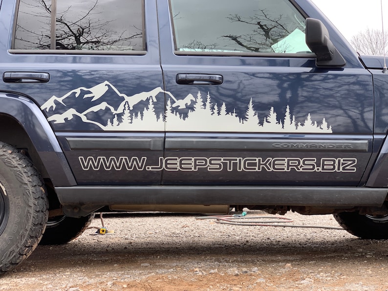 Mountain and Treeline Vinyl Decal off Road Sticker RV - Etsy
