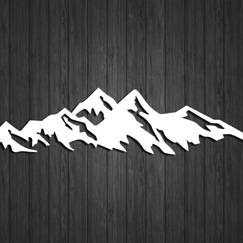 Mountainscape Sticker for Laptop Car Truck off Road RV - Etsy