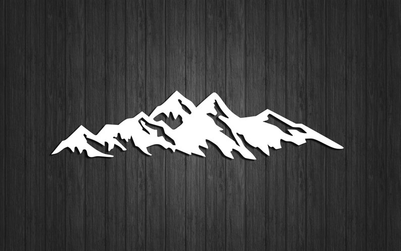 Mountainscape Sticker for Laptop Car Truck off Road RV - Etsy