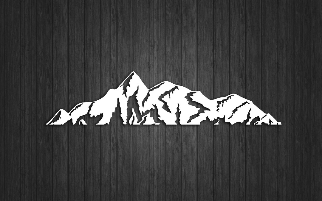 Mountain Range Vinyl Decal for Car / Truck / SUV / RV / Camper - Etsy