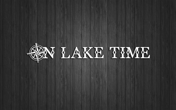 On Lake Time Decal - Etsy