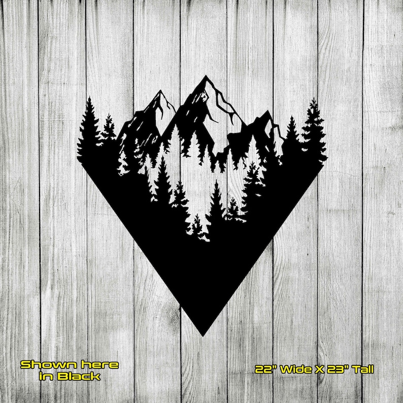 Large Rv/camper Decal Triangle Treeline and Mountains - Etsy