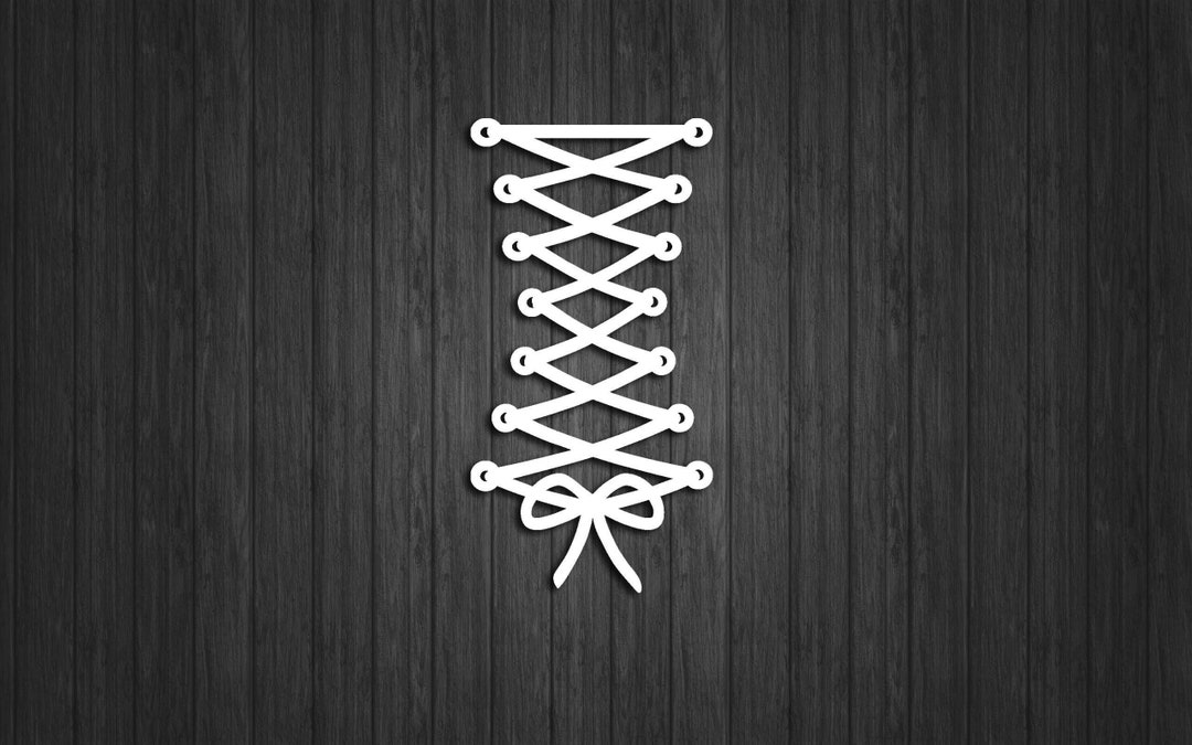 Corset Laces Vinyl Decal 2 PACK - Etsy