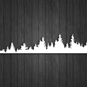 Treeline Vinyl Decal Graphic - Etsy
