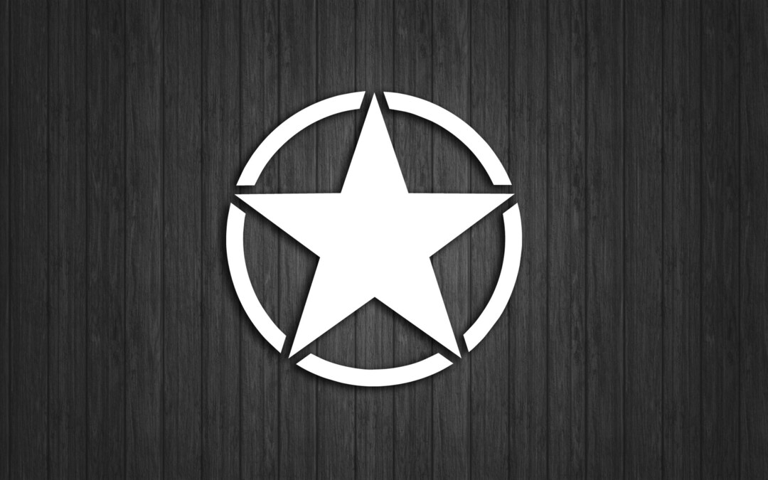 Army Star Vinyl Decal - Etsy
