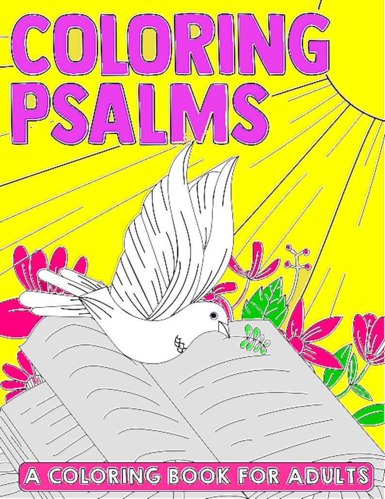 Bible Psalms Coloring Book for Children & Adults Digital (37 Pages ...