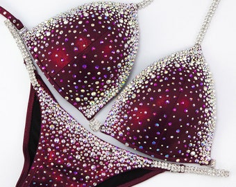 Ruby Red Competition Bikini CB682 | Etsy