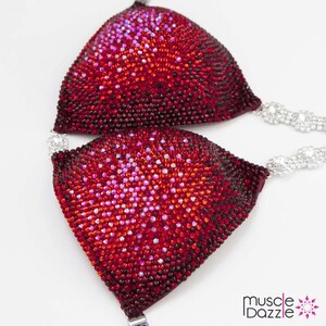 Dark Red Figure Competition Suit FS562 - Etsy