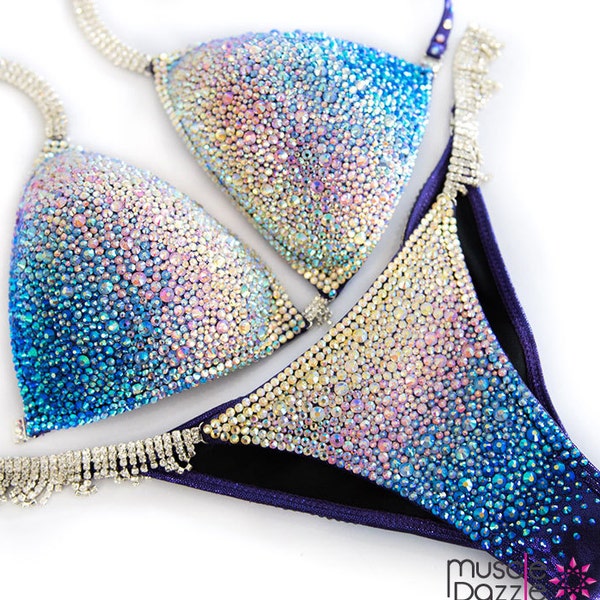 Rhinestone Bikini - Etsy