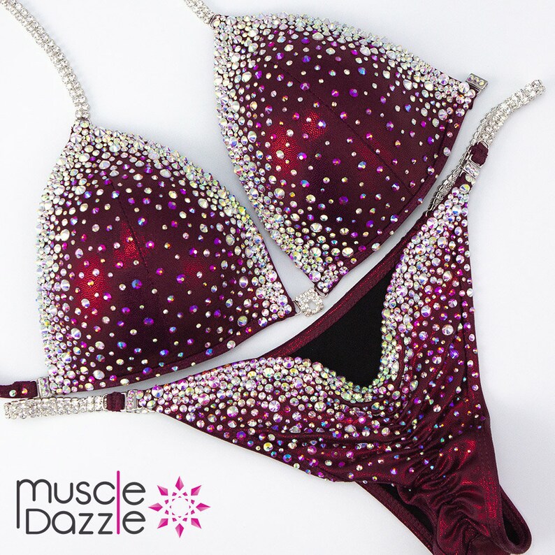 Ruby Red Competition Bikini CB470 - Etsy