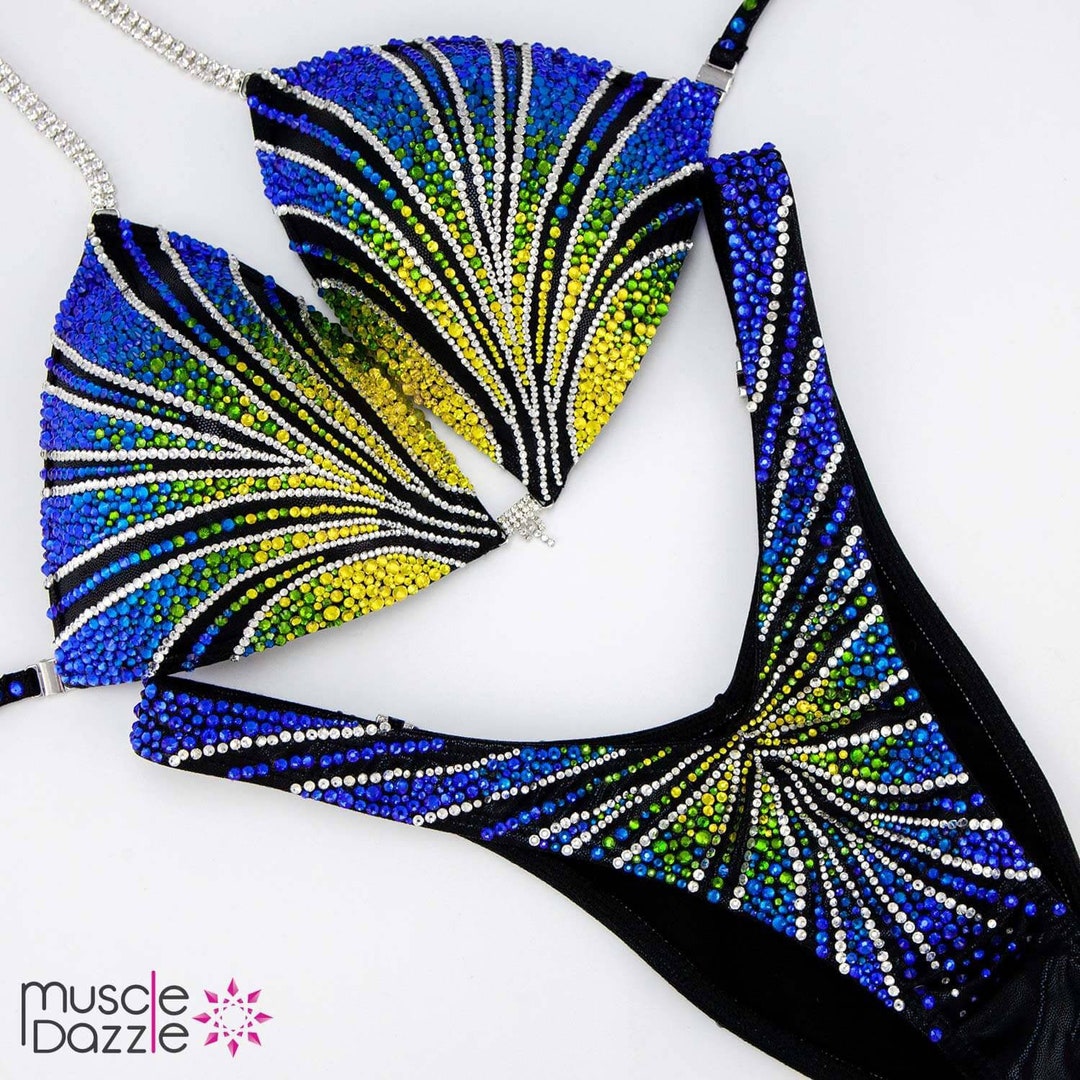 Blue and Yellow Figure Suit FS444 - Etsy