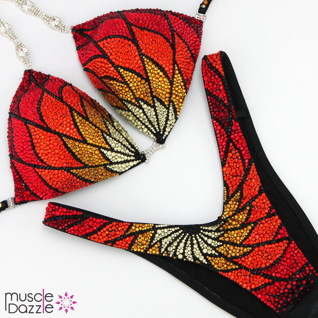 Orange and Red Figure Suit (FS394) - Etsy