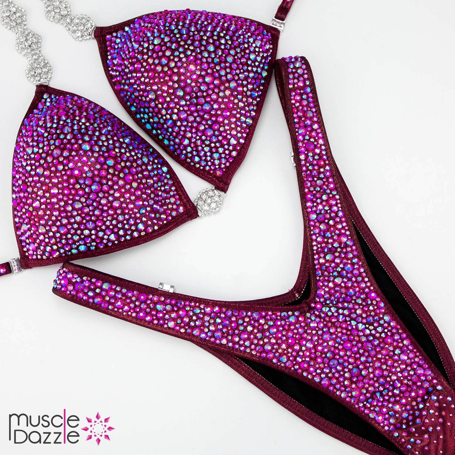 Magenta Figure Competition Suit FS275 | Etsy