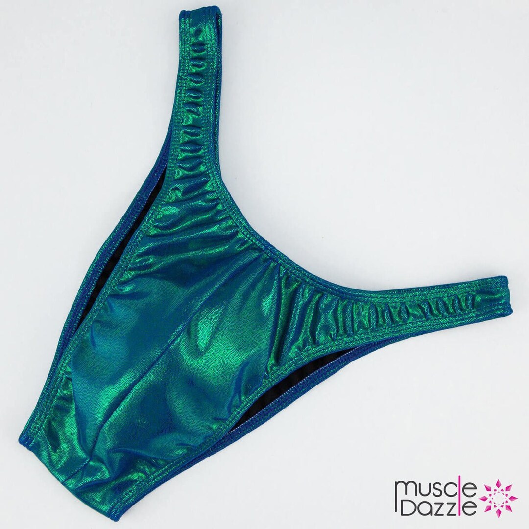 Green/blue Bodybuilding Posing Trunks TR010 - Etsy Canada