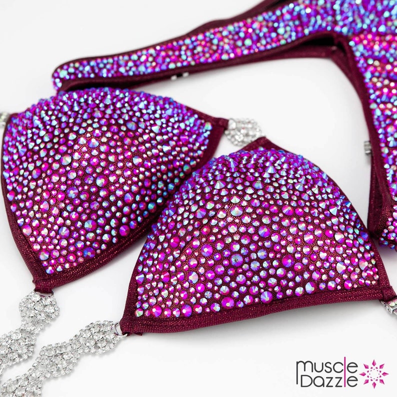 Magenta Figure Competition Suit FS275 | Etsy