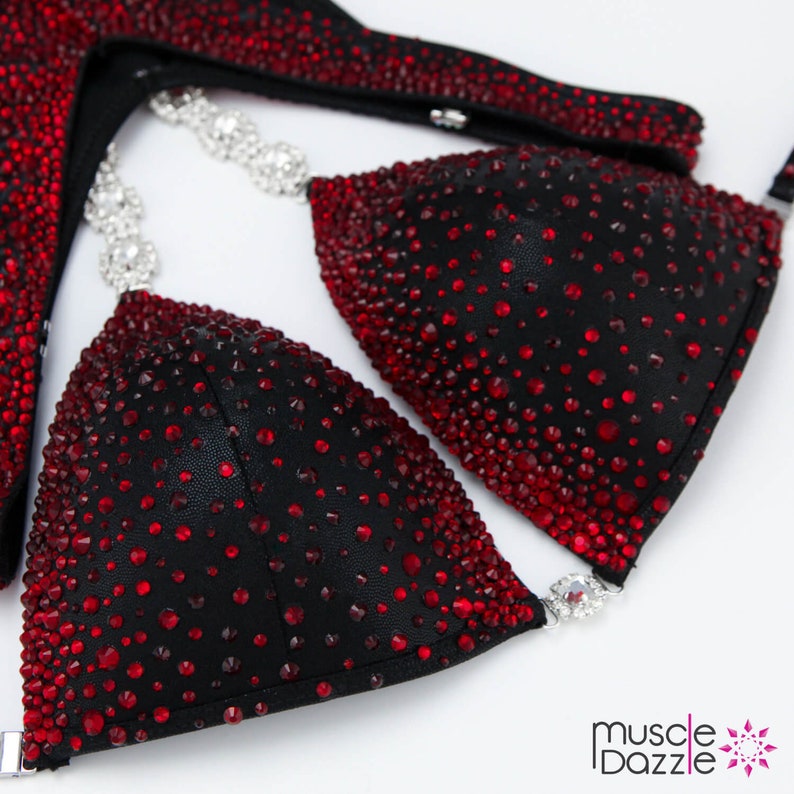 Black and Red Figure Competition Suit FS448 - Etsy