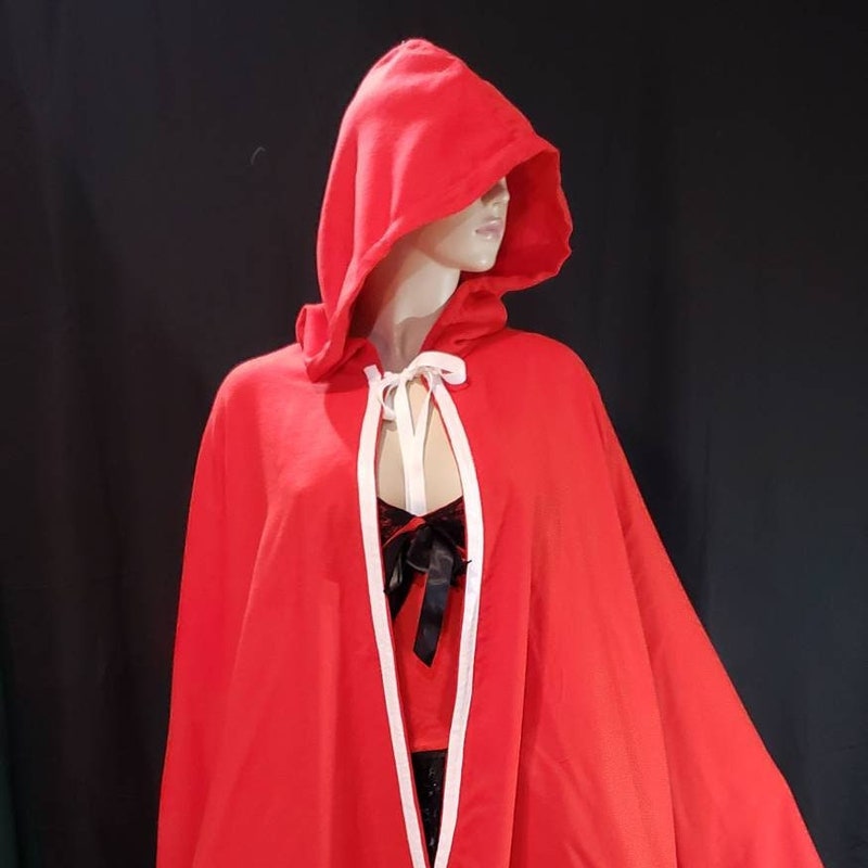 Red Hooded Cape - Etsy