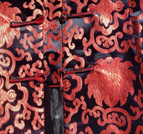 Vintage Asian Blazer Lined Chinese Jacket - Gem