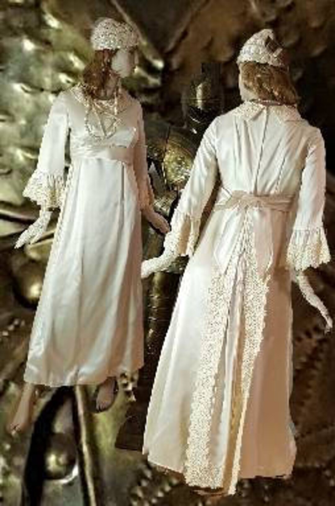 Edwardian Wedding Dress With Train - Etsy Canada