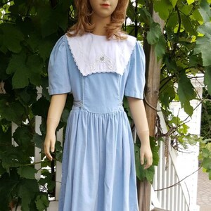 Alice in Wonderland Classic Blue Velvet Pinafore Dress Victorian Style ...