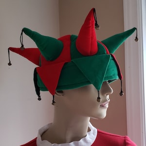 Vintage Elf Jester Santa's Helper Hat - Etsy