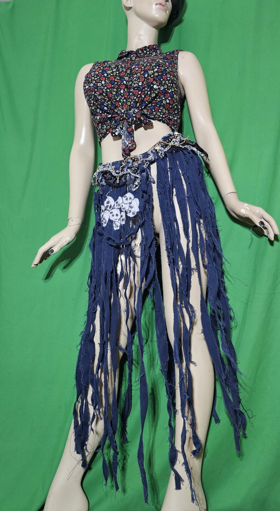 Fringed Post Apocalyptic Cyber Punk Belt - Etsy