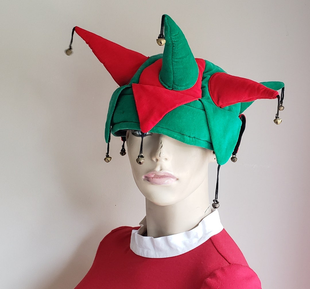 Vintage Elf Jester Santa's Helper Hat - Etsy