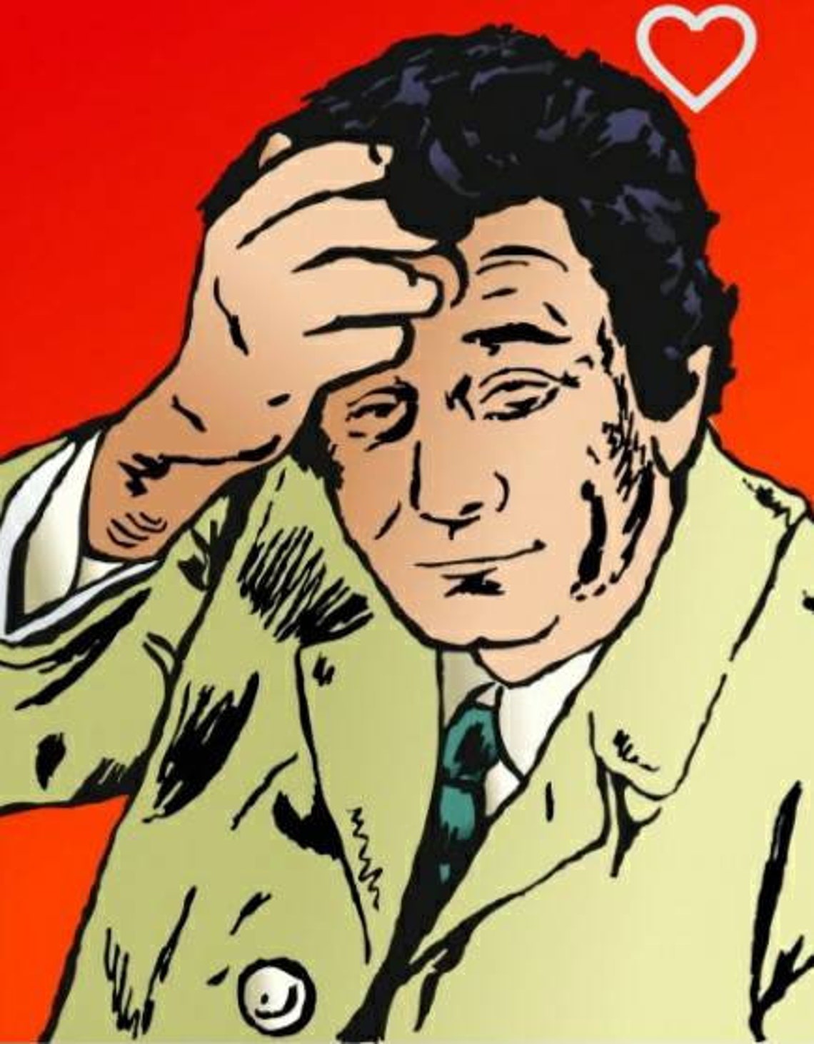 Columbo Cosplay Trench coat Raincoat Western Duster Hipster | Etsy