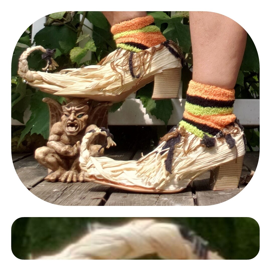Wicked Witch Shoes halloween Forest Pixie Pumps - Etsy
