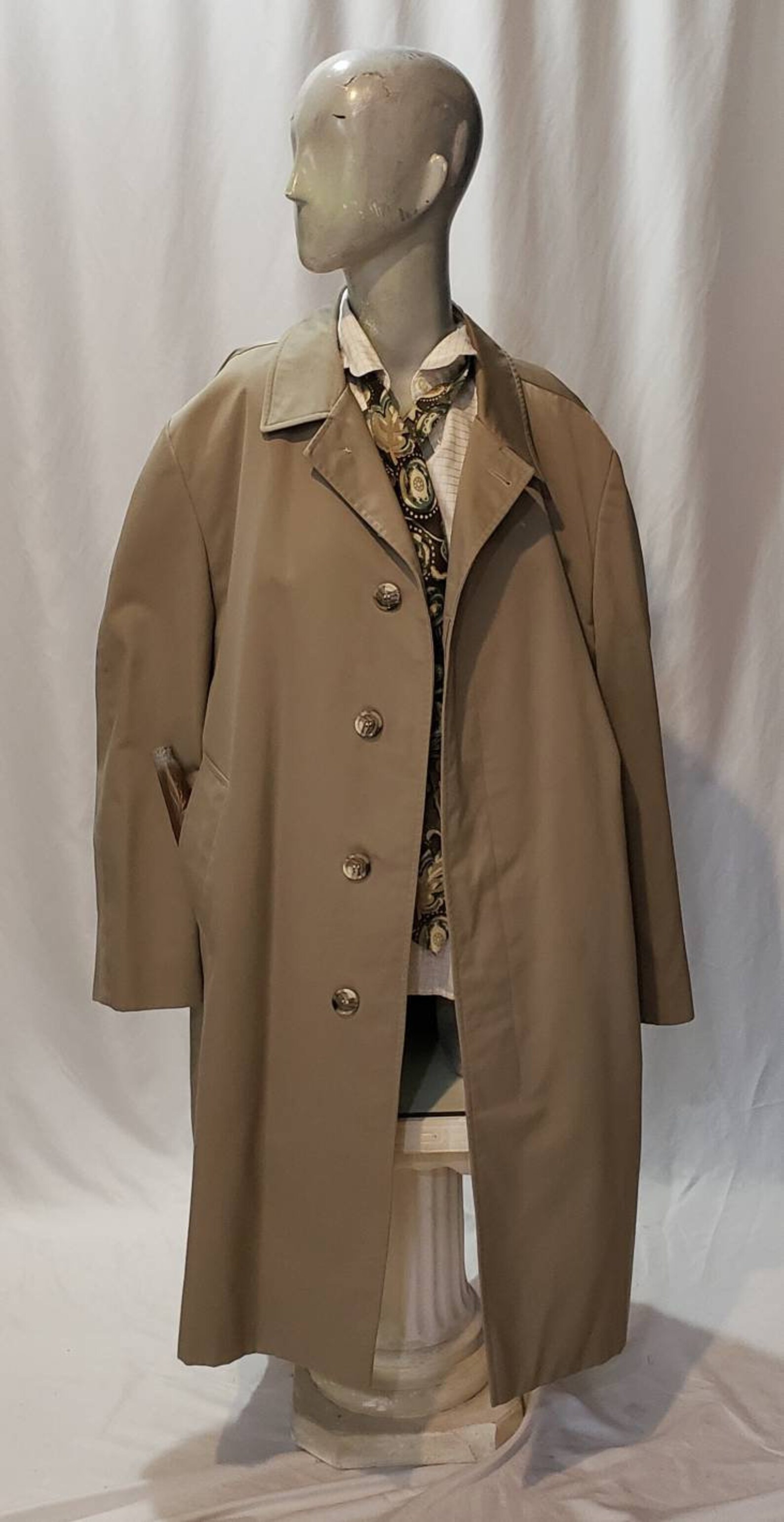 Columbo Cosplay Trench coat Raincoat Western Duster Hipster | Etsy