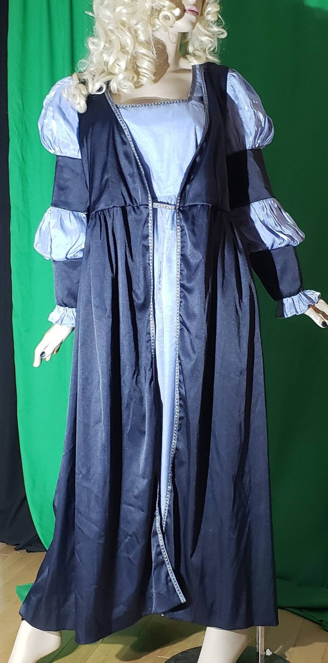 Plus Size Medieval Costume, Renaissance Dress, 2 Piece Queen Halloween ...