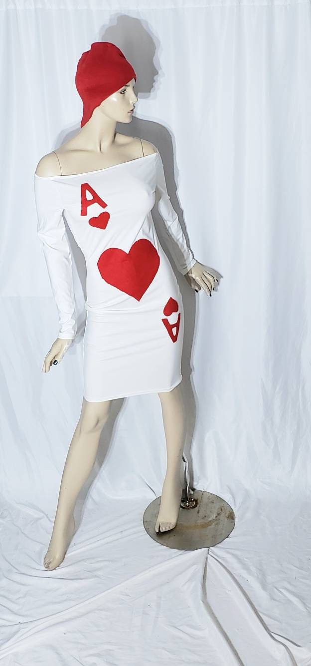 Alice In Wonderland Costume Card Soldiers Bodycon Dress Heart Etsy
