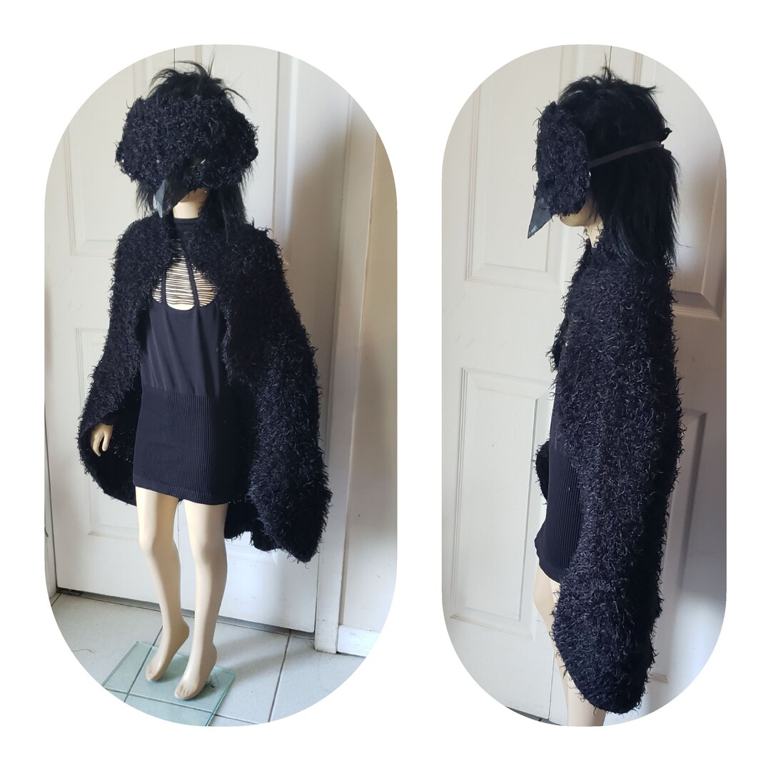 Black Crow Costume bird Halloween Costume - Etsy