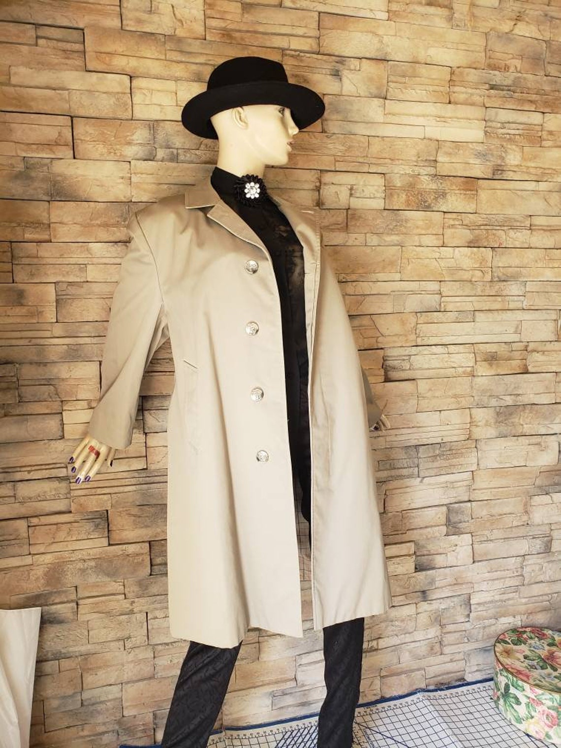 Columbo Cosplay Trench coat Raincoat Western Duster Hipster | Etsy