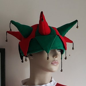 Vintage Elf Jester Santa's Helper Hat - Etsy
