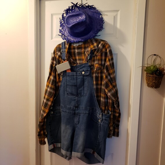 Cottagecore Bib Overalls Farmer Cosplay Costume - Gem