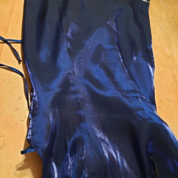 Royal Blue Light Reflection Prom Dress ,Open Back Gow… - Gem