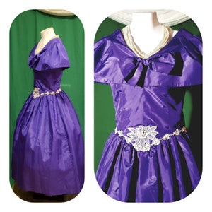 Purple 60s Ball Dress - Etsy